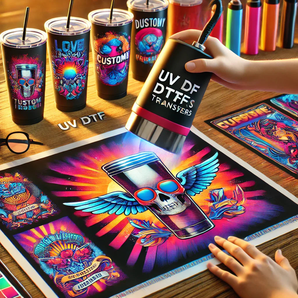UV DTF Transfers for Tumblers - Custom, Durable Designs